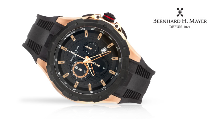 Victor Chronograph Watch - Rose Gold